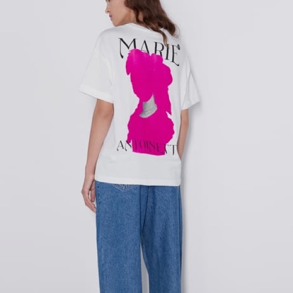 Zara | Tops | Zara Marie Antoinette Print Tshirt | Poshmark